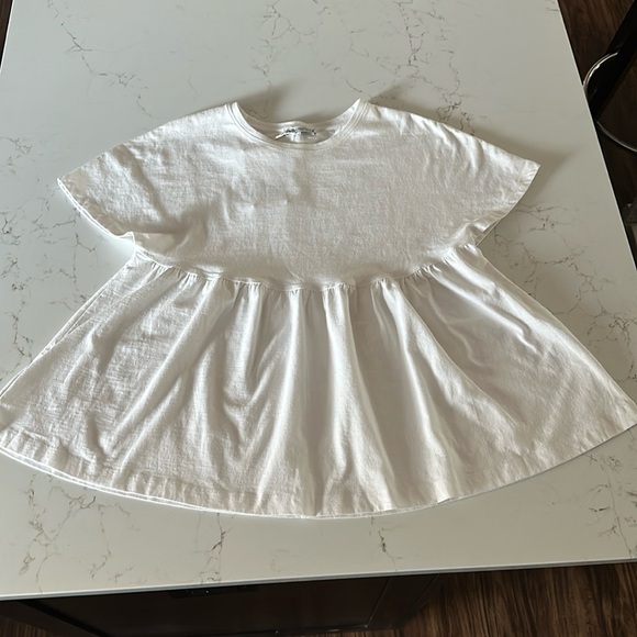 Zara | Tops | Zara Flared Basic Tee | Poshmark
